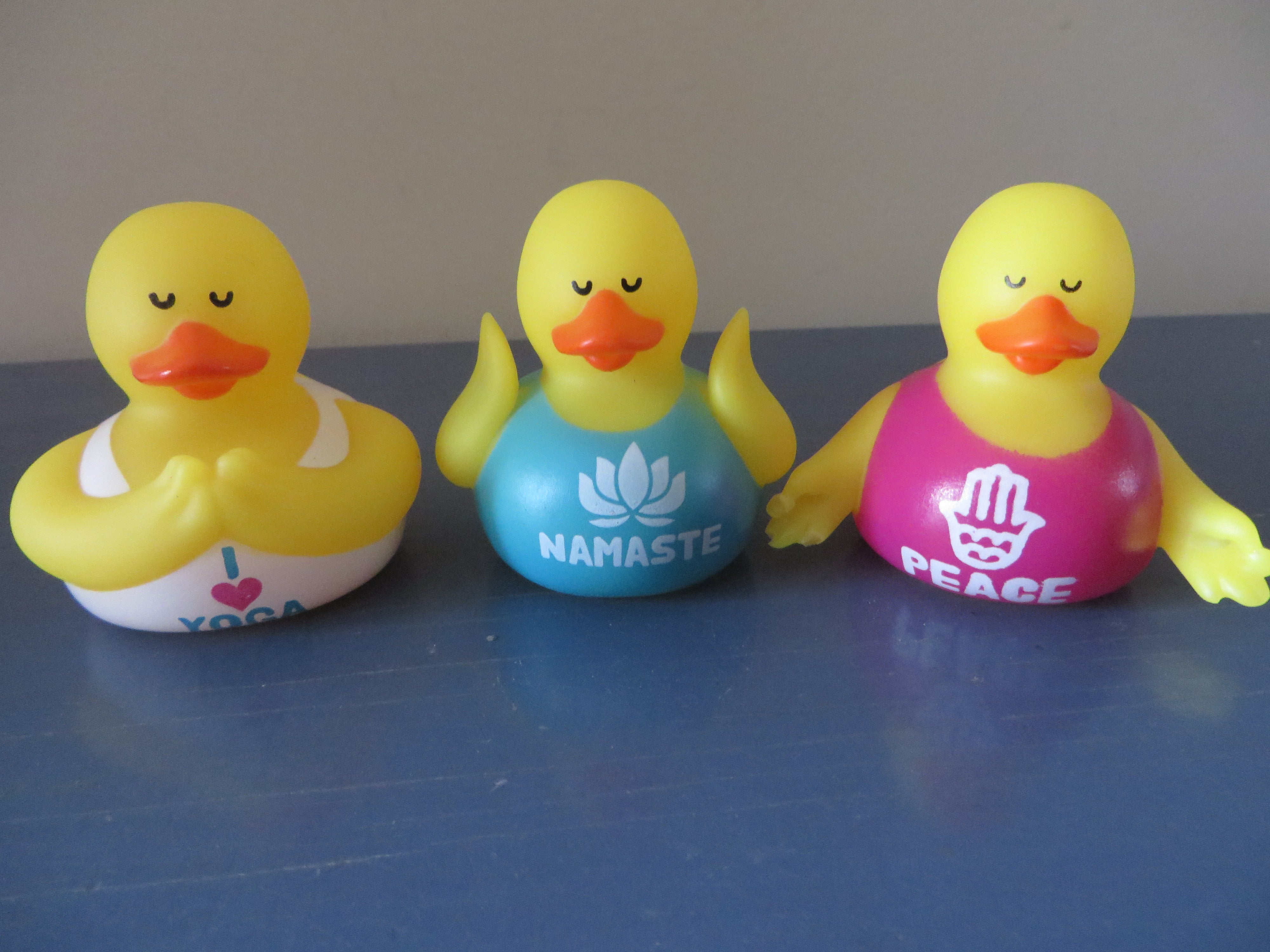 Set of 3 yoga rubber ducks - be at peace with these little guys - Annie ...