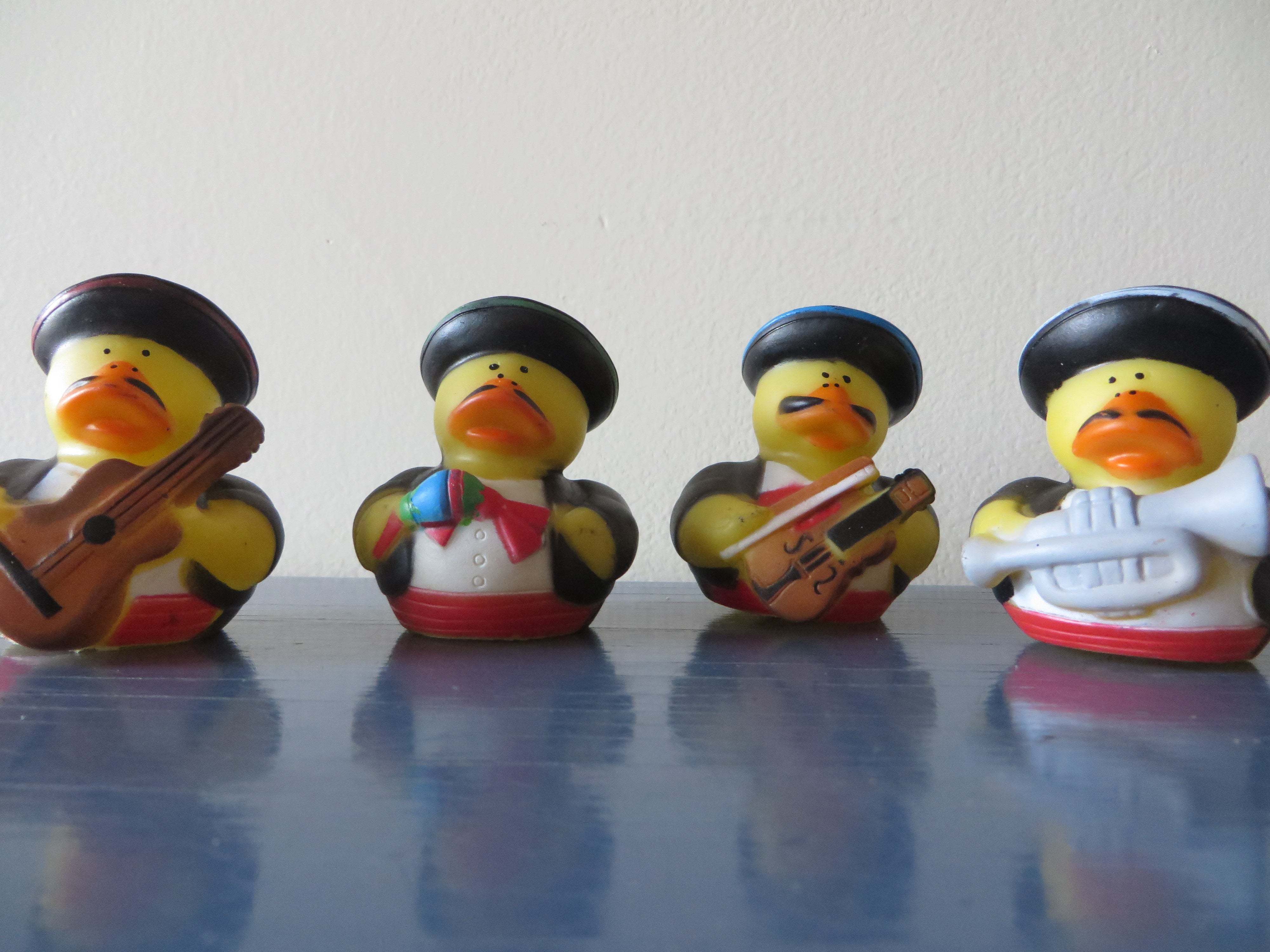 Mariachi rubber ducks - set of three duckies - ducky with maracas is n ...