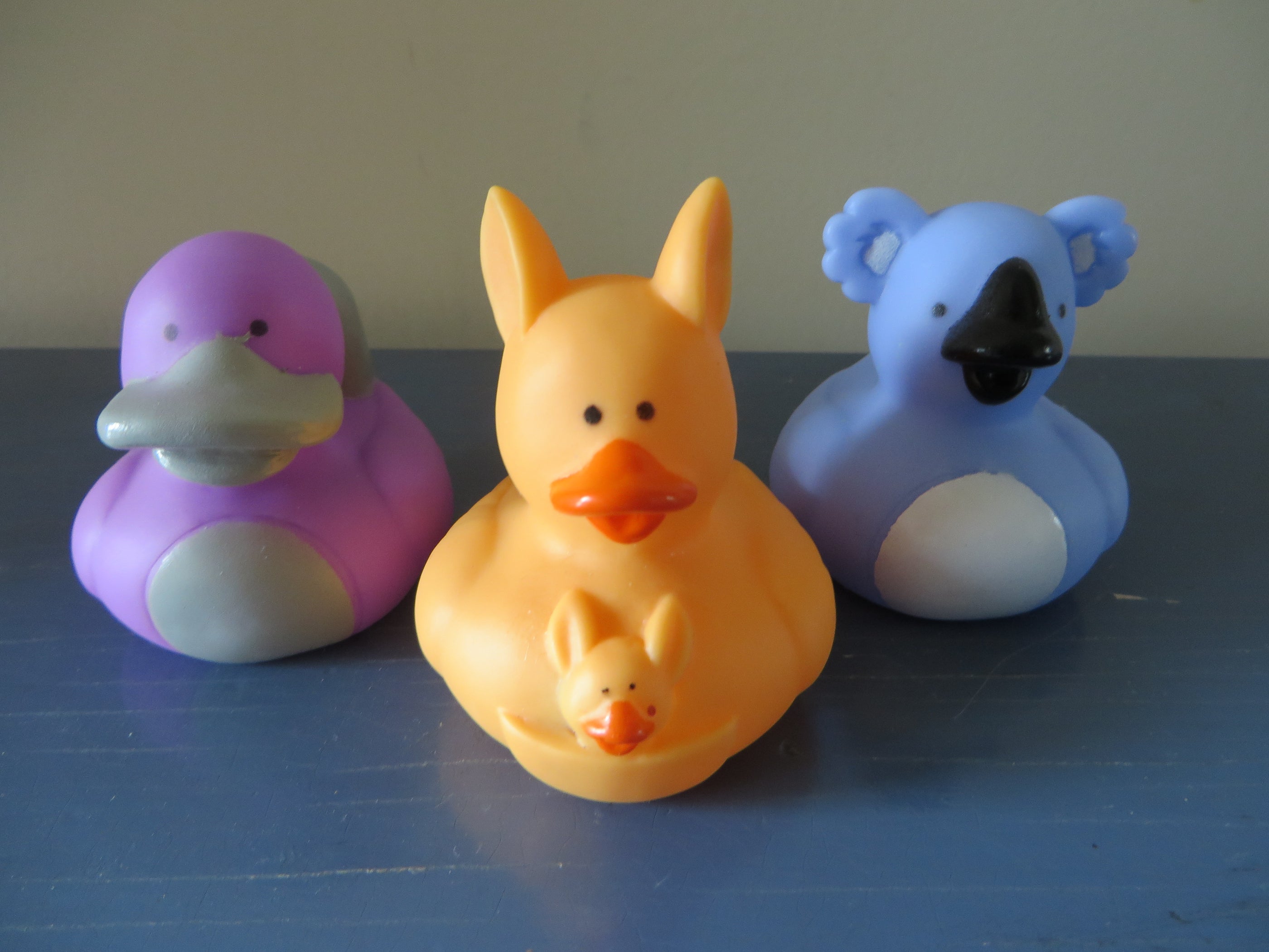Australian Rubber ducks - koala bear, duck-billed platypus, kangaroo r ...